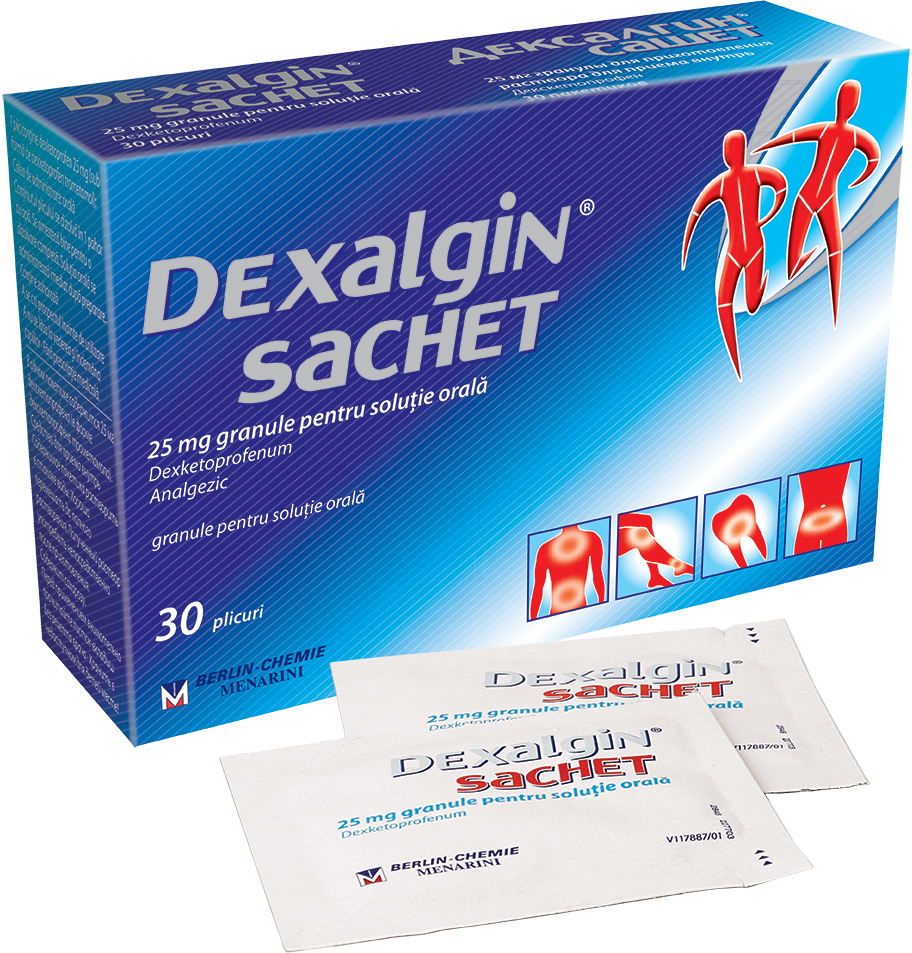 Dexalgin | Dexketoprofen Trometamol 25 mg | Analgezic pentru durerea acută